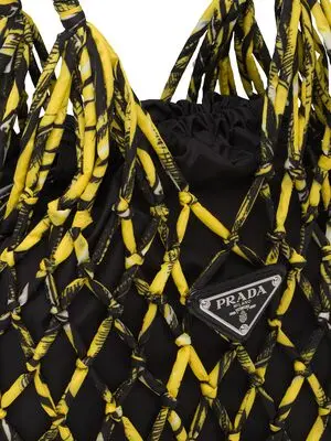 Prada Printed Nylon Mesh Bag