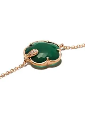 Pasquale Bruni 18kt Petit Joli Agate And Diamond Bracelet - Pink