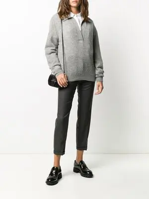 Thom Browne Cropped Tailored Trousers - Grey