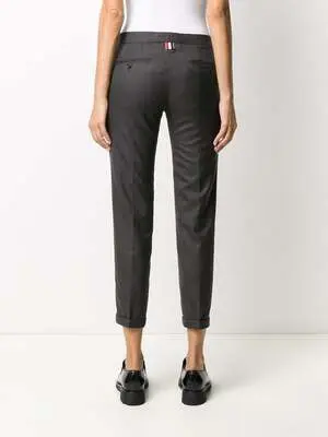 Thom Browne Cropped Tailored Trousers - Grey