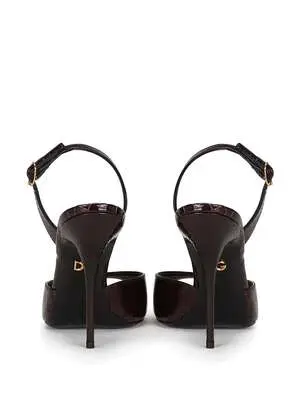 Dolce & Gabbana Snakeskin Effect High Heel Sandals