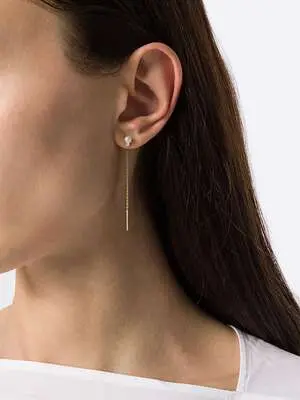 Yoko London Trend Diamond And Pearl Drop Earrings