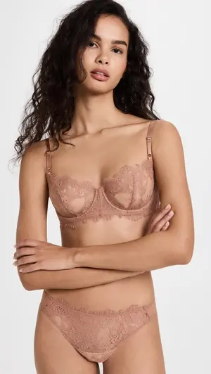 SKARLETT BLUE Entice Balconette Bra - Gleam/terracotta