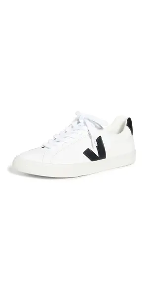 VEJA Esplar Logo Calfskin Sneakers - Extra White/black
