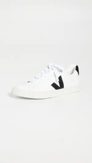 VEJA Esplar Logo Calfskin Sneakers - Extra White/black