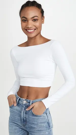 Susana Monaco Scoop Back Crop Top