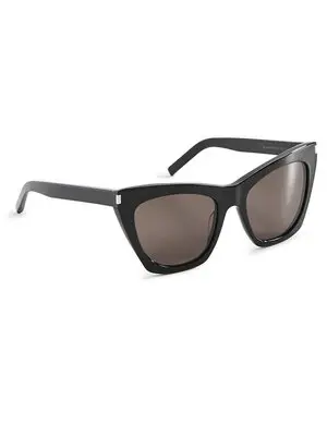Saint Laurent - Saint Laurent Kate Cat Eye Sunglasses Black/Black/Grey