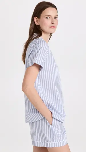 BEDHEAD PAJAMAS Classic Stripe Pajama Set - Blue 3d