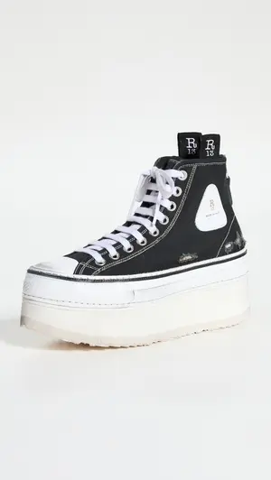 R13 Platform High Top Sneakers