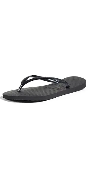 Havaianas Slim Flip Flops - Black