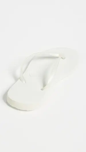 Havaianas Slim Flip Flops - White