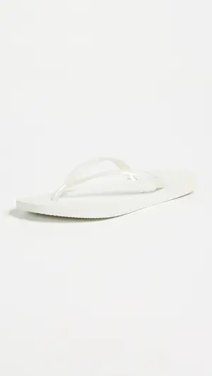 Havaianas Slim Flip Flops - White