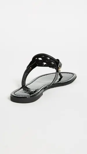 Tory Burch Miller Patent Thong Sandal - Black
