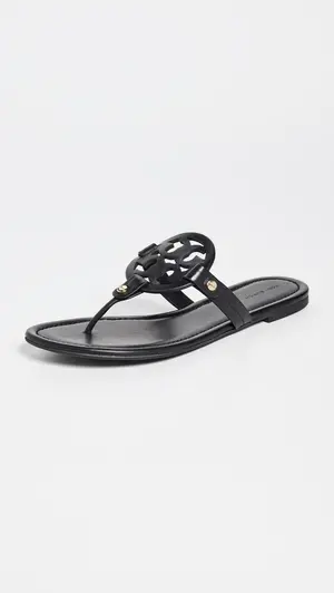 Tory Burch Miller Thong Sandals - Black