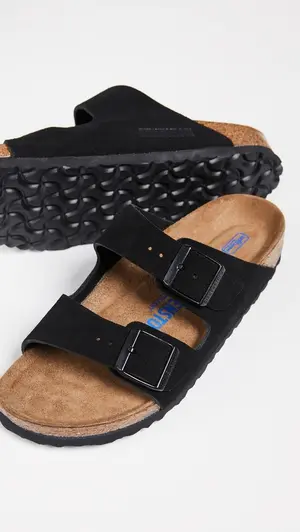 BIRKENSTOCK Arizona Soft Footbed Sandals - Black