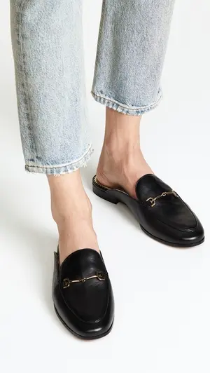 Sam Edelman Linnie Flat Mules - Black