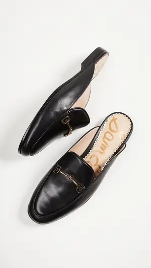 Sam Edelman Linnie Flat Mules - Black