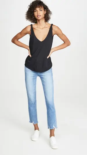 Paige Cindy Jeans With Destroyed Hem