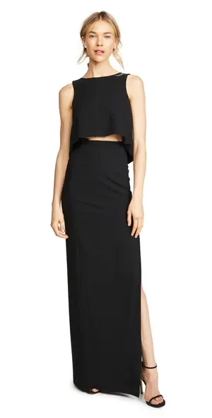 Black Halo Kacie Piece Maxi Dress - Black