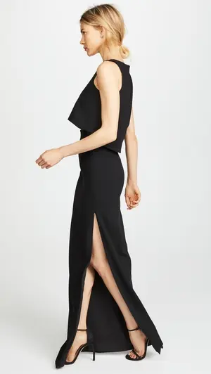 Black Halo Kacie Piece Maxi Dress - Black