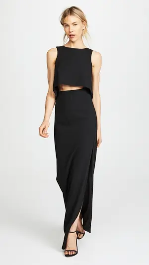 Black Halo Kacie Piece Maxi Dress - Black