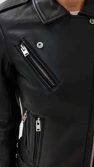 IRO PARIS Han Leather Moto Jacket - Black