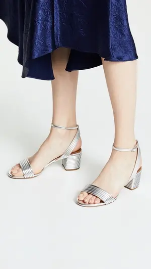 AQUAZZURA Sundance 50 Sandals - Silver