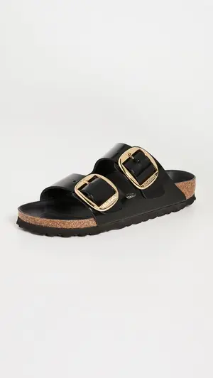 BIRKENSTOCK Arizona Big Buckle Sandals - Black