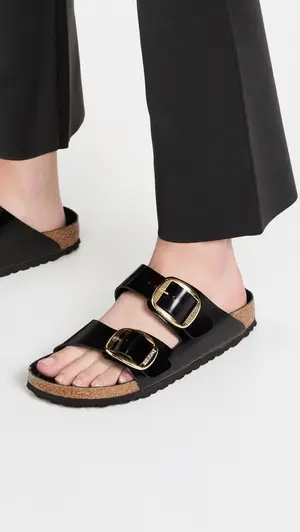 BIRKENSTOCK Arizona Big Buckle Sandals - Black