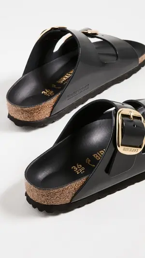 BIRKENSTOCK Arizona Big Buckle Sandals - Black