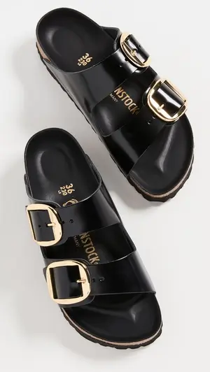 BIRKENSTOCK Arizona Big Buckle Sandals - Black