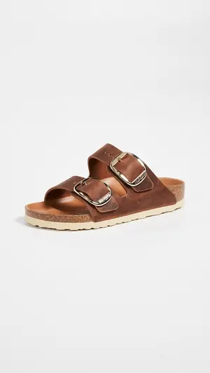 BIRKENSTOCK Arizona Big Buckle Sandals - Antique Cognac