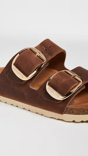 BIRKENSTOCK Arizona Big Buckle Sandals - Antique Cognac