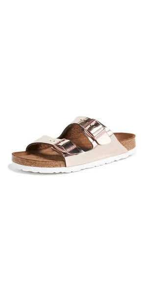BIRKENSTOCK Arizona Soft Footbed Sandals - Metallic Copper