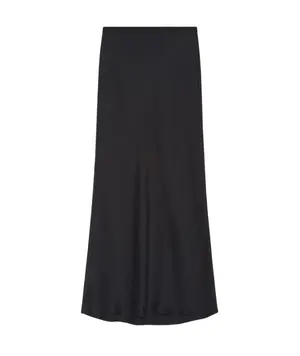 ANINE BING Bar Silk Skirt - Black