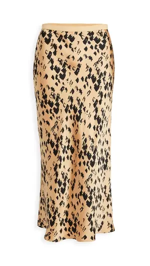 ANINE BING ANINE BING Bar Silk Skirt Print