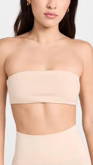 TOP SECRET Tiny Tube Bandeau Bra - Almond