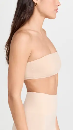 TOP SECRET Tiny Tube Bandeau Bra - Almond