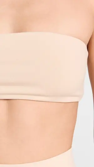 TOP SECRET Tiny Tube Bandeau Bra - Almond