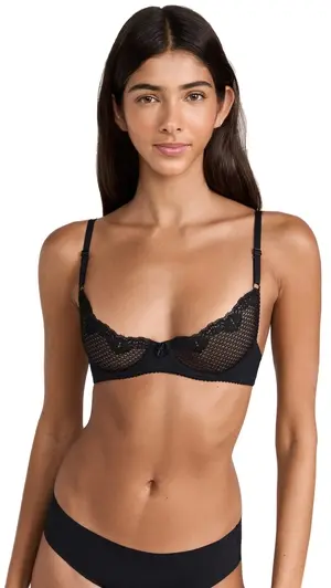TIMPA Duet Lace Underwire Demi Bra - Black