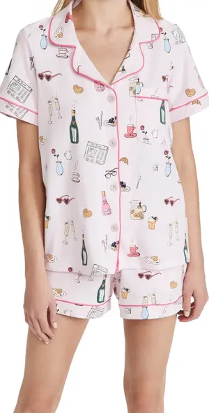 BEDHEAD PAJAMAS Shorty Pajama Set - Let's Do Brunch