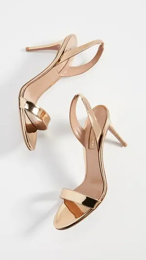 AQUAZZURA 85mm So Nude Sandals - Soft Gold