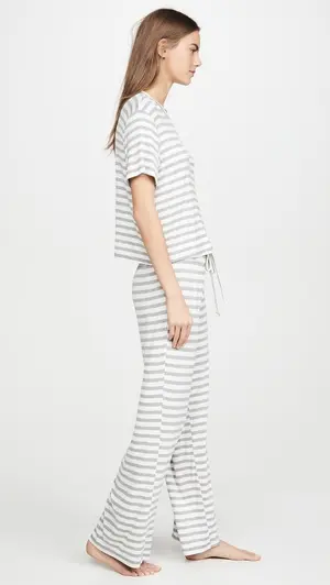 Honeydew Intimates All American Pajama Set - Ivory Stripe