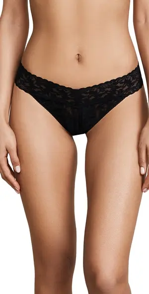 Hanky Panky Signature Lace Original Rise Thong - Black