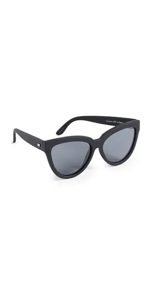 Le Specs Liar Liar Sunglasses - Black Rubber