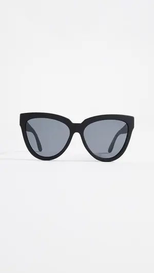 Le Specs Liar Liar Sunglasses - Black Rubber