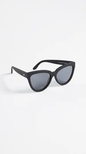 Le Specs Liar Liar Sunglasses - Black Rubber