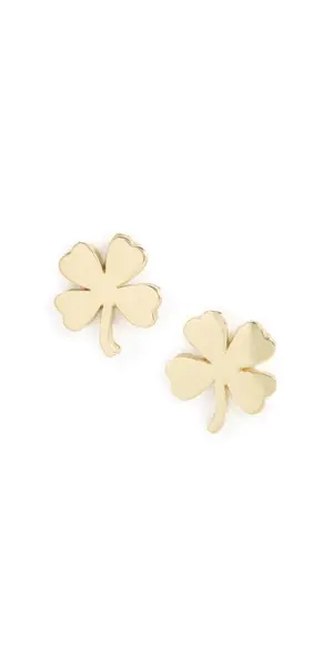 JENNIFER MEYER Jennifer Meyer Jewelry 18k Gold Mini Clover Stud Earrings Gold Gold