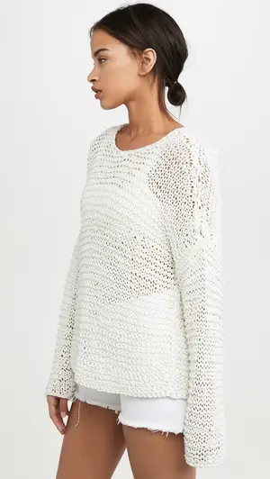 Mikoh Mehetia Long Sleeve Knit Sweater