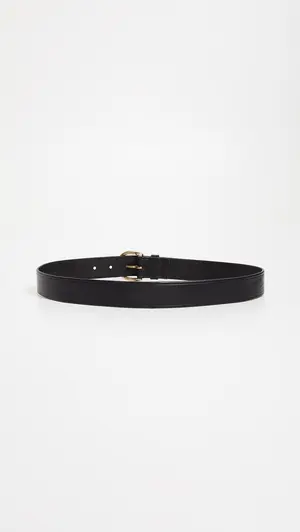 Madewell Medium Perfect Leather Belt - True Black